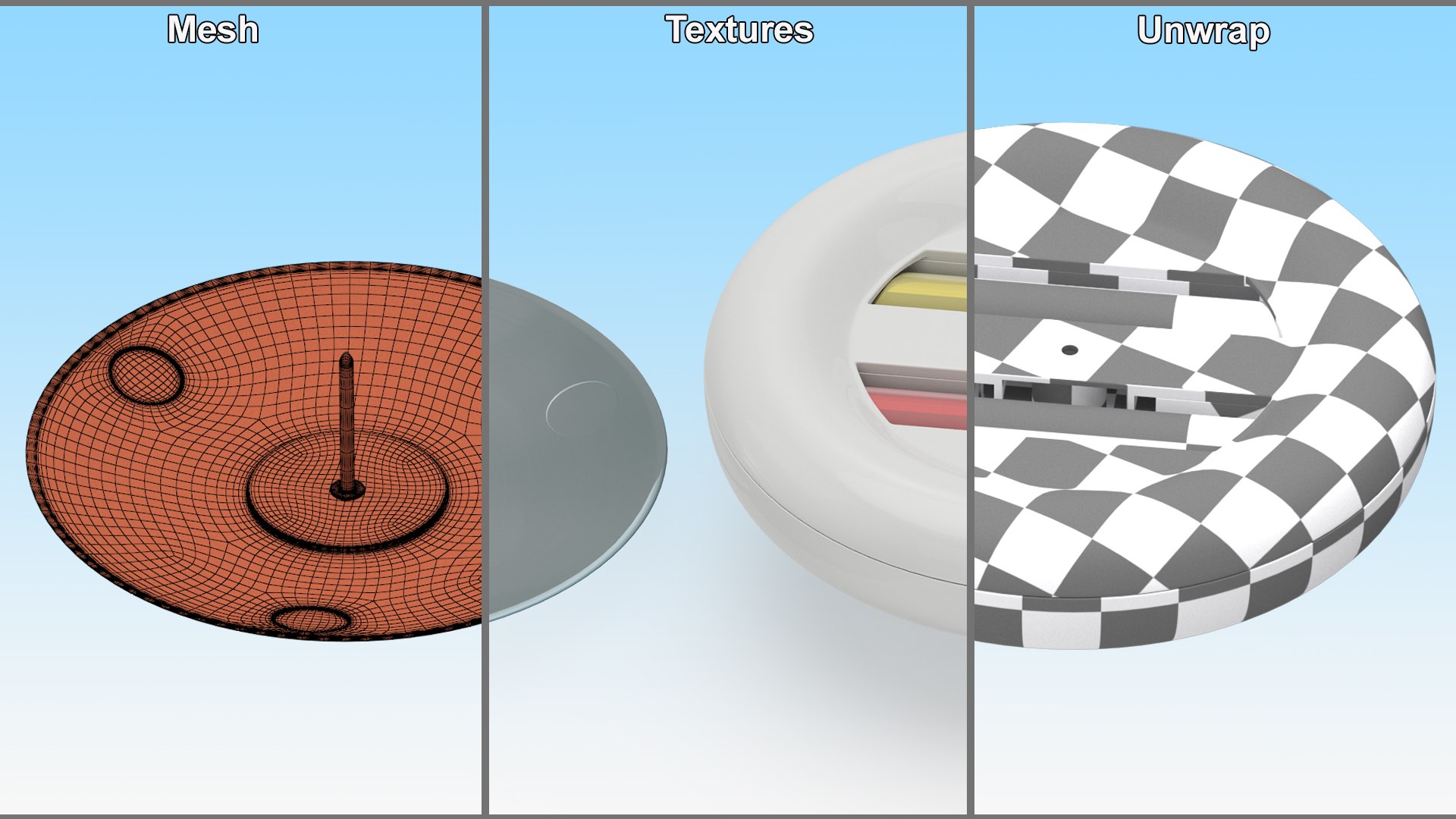 3D Ink Security Tag White - TurboSquid 1997569