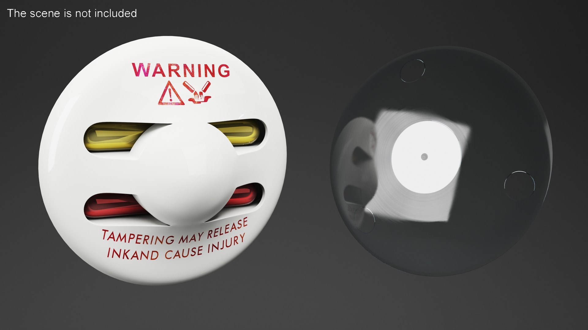 3D Ink Security Tag White - TurboSquid 1997569