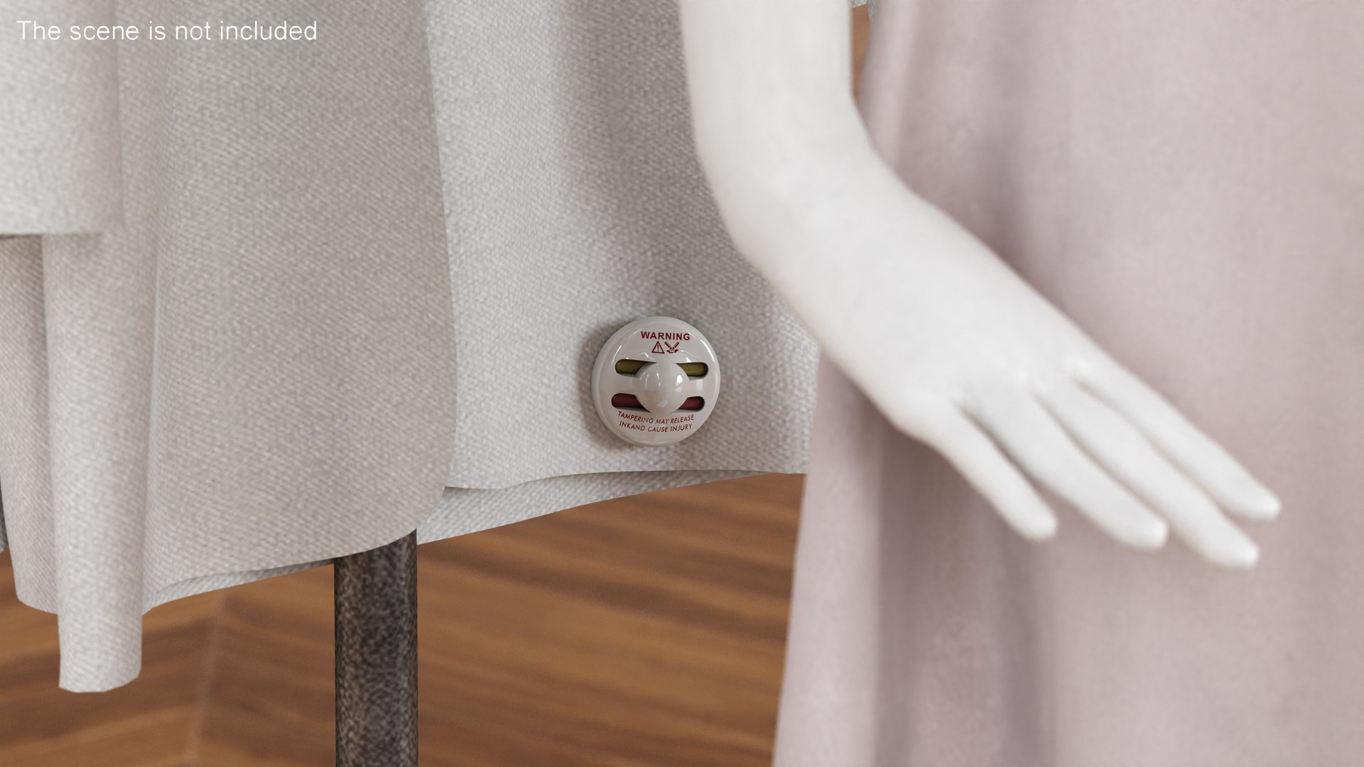 3D Ink Security Tag White - TurboSquid 1997569