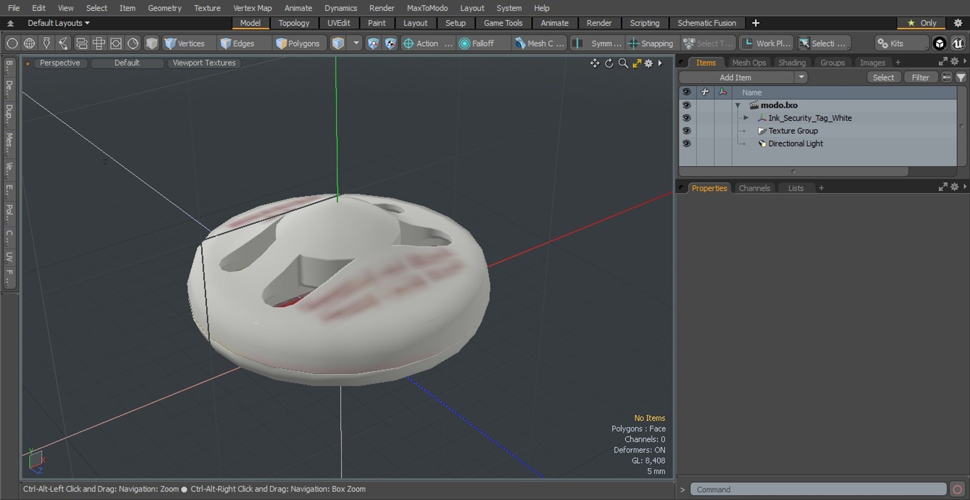 3D Ink Security Tag White - TurboSquid 1997569