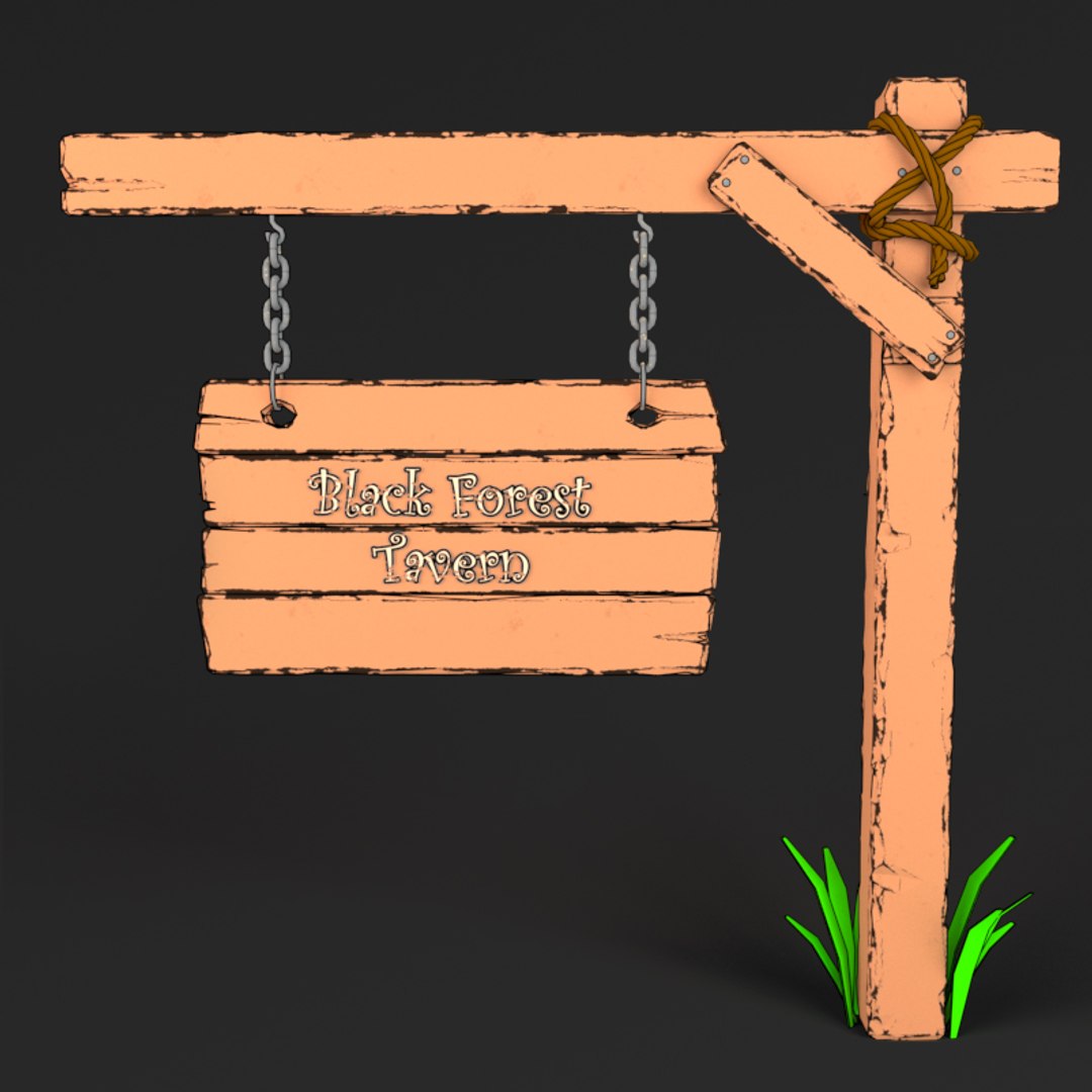 3D model sign post - TurboSquid 1150805