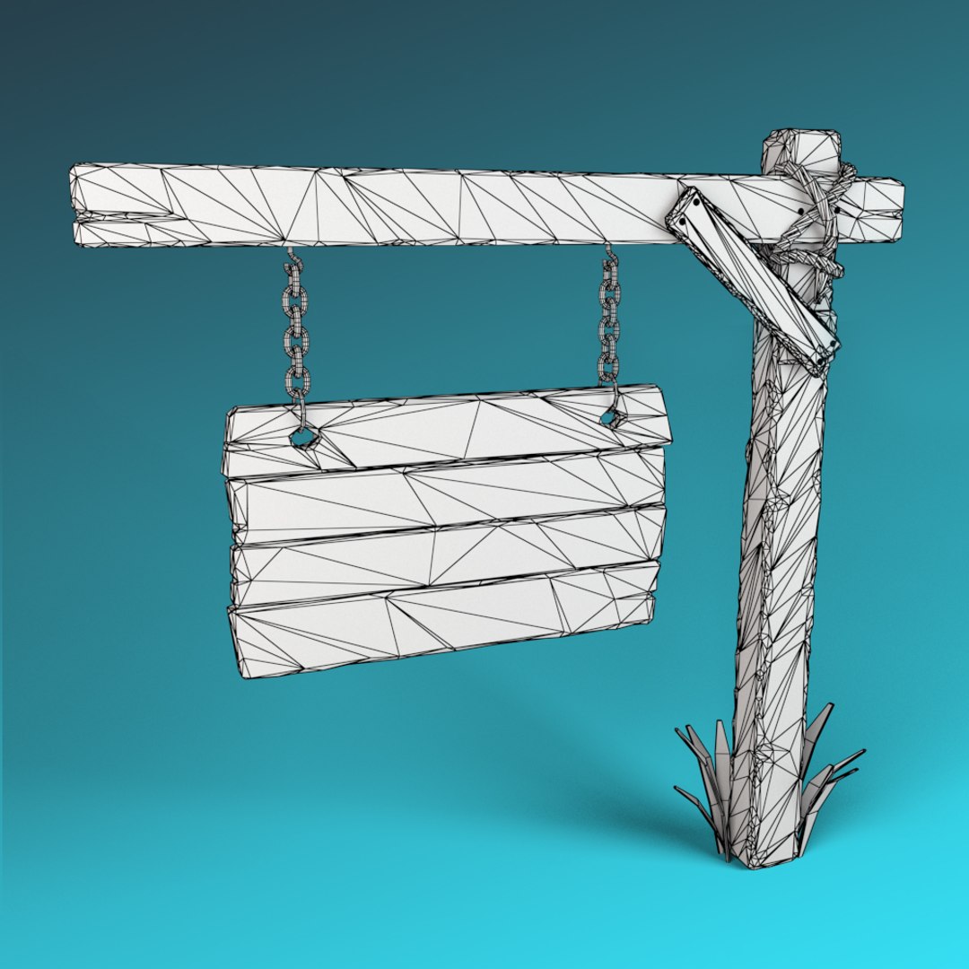 3D model sign post - TurboSquid 1150805