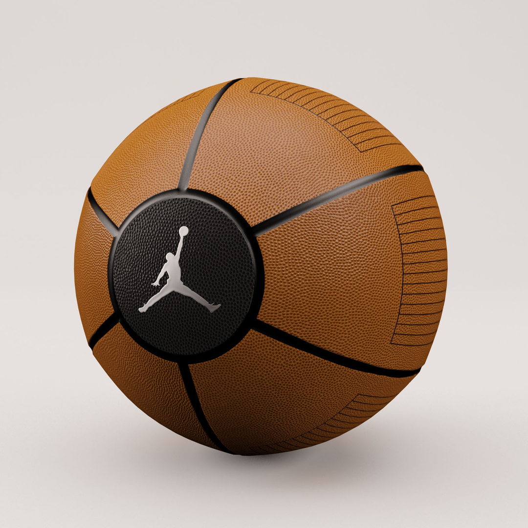 ball basketball basket 3d model