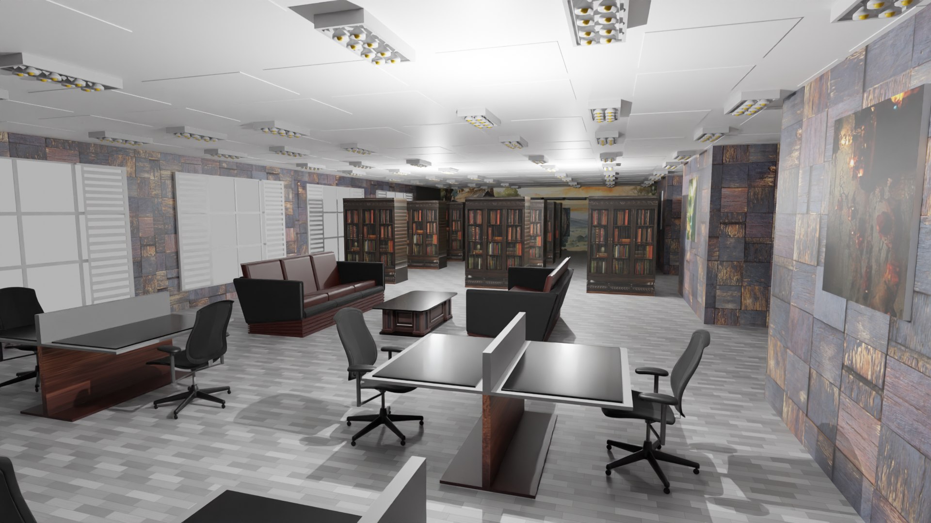 Library Interior 3D - TurboSquid 2177254