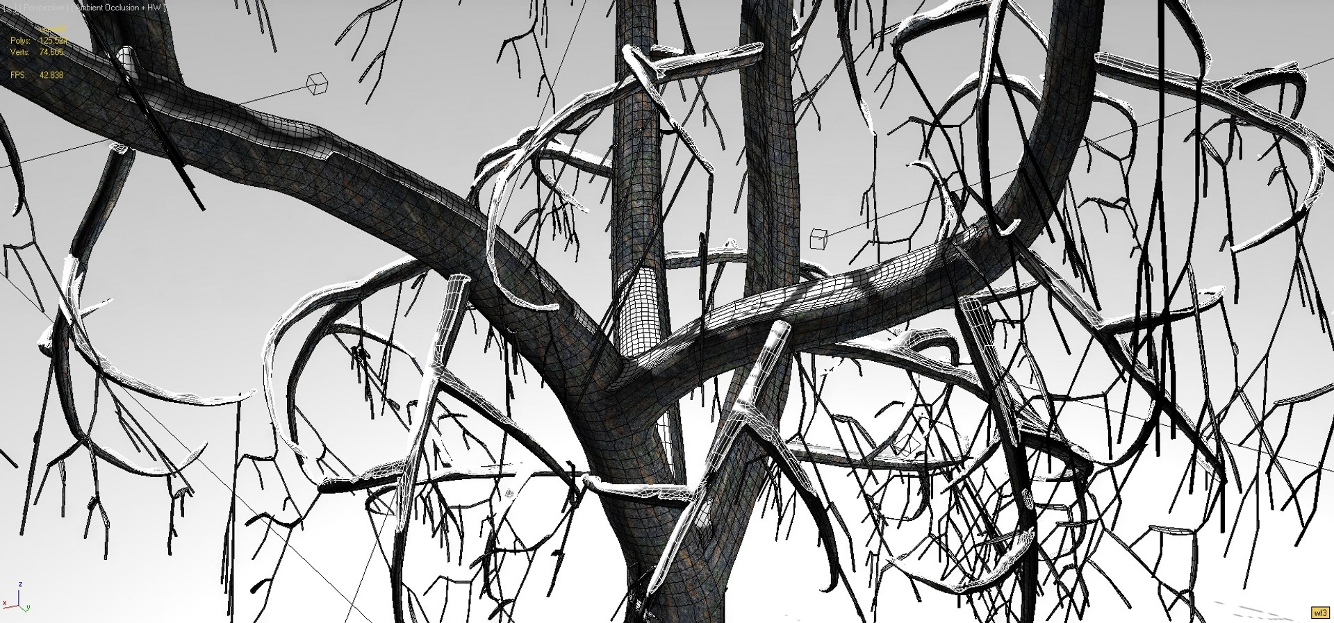 Max Scanline Winter Deciduous Tree