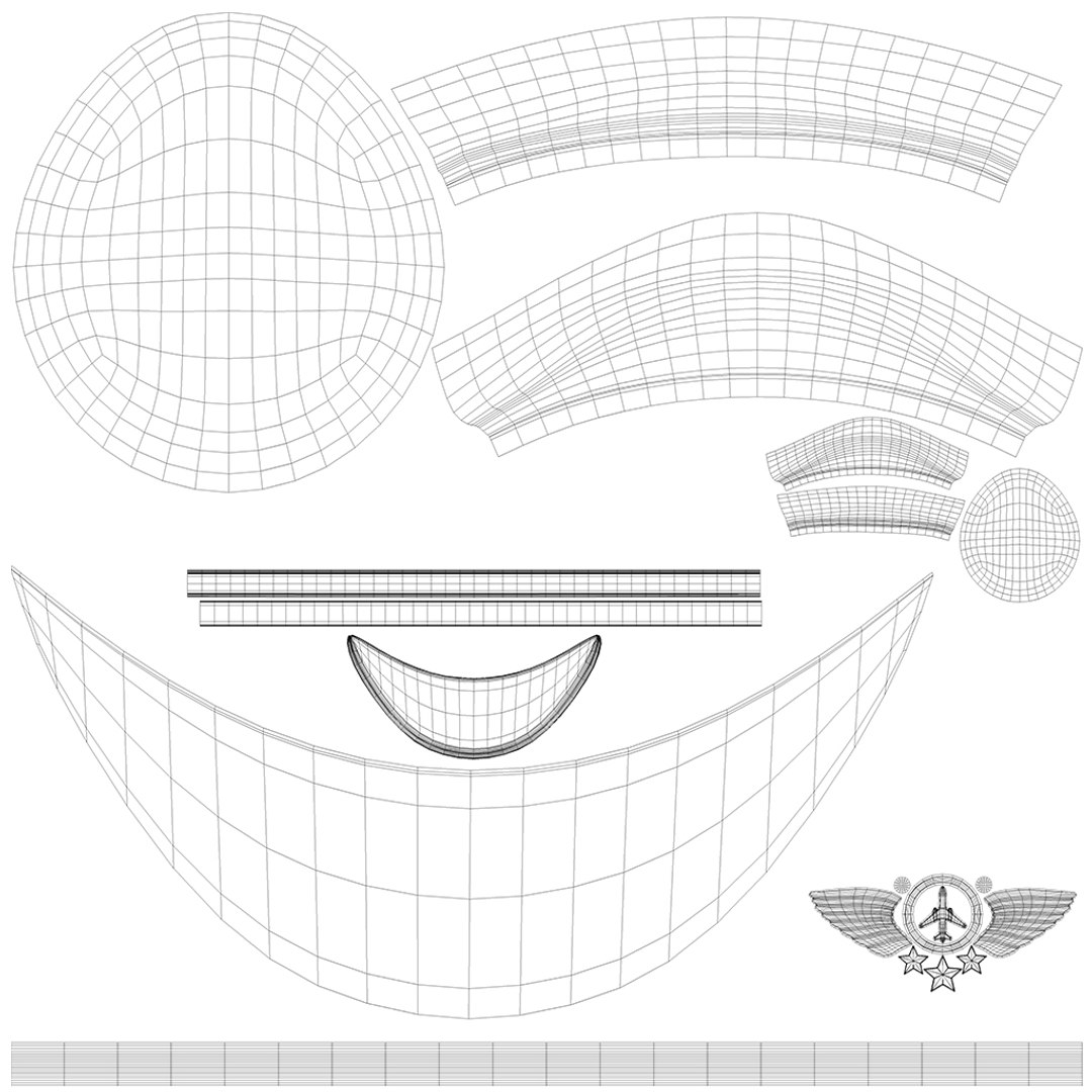 3D Pilot Hat 03 Model - TurboSquid 2336647