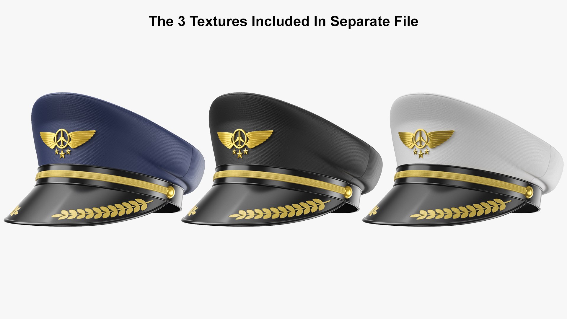 3D Pilot Hat 03 Model - TurboSquid 2336647