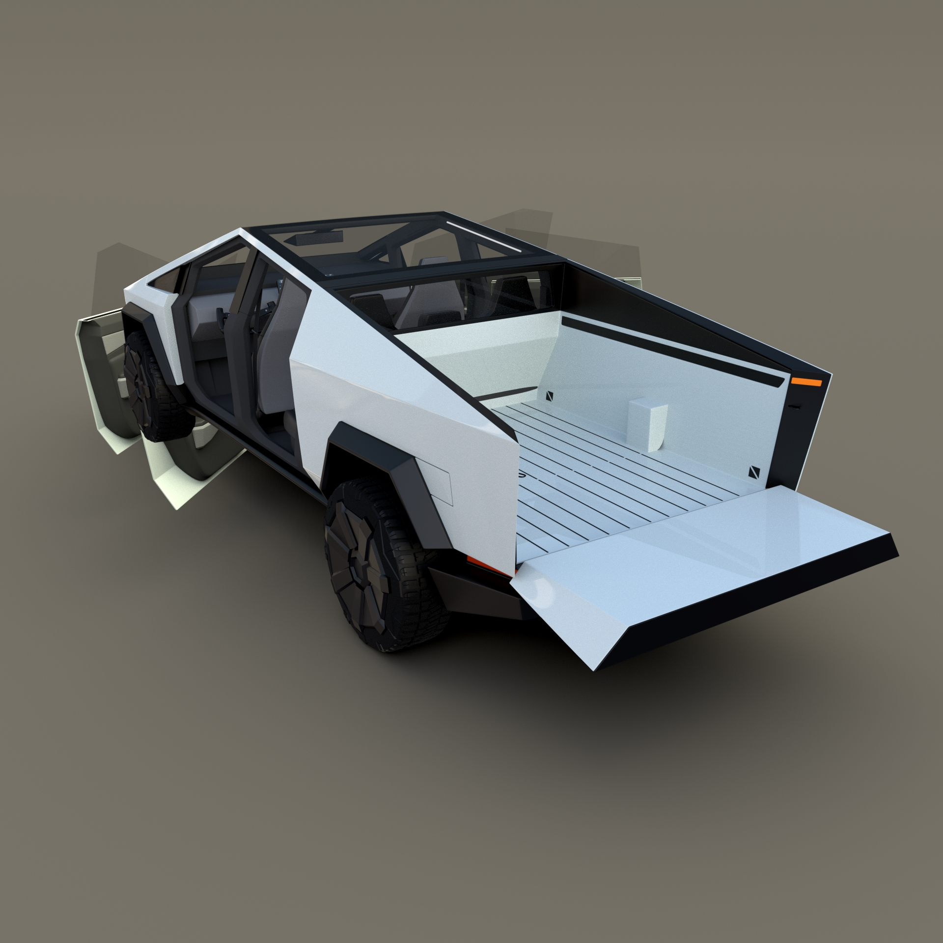 3D model tesla cybertruck chassis interior - TurboSquid 1520398