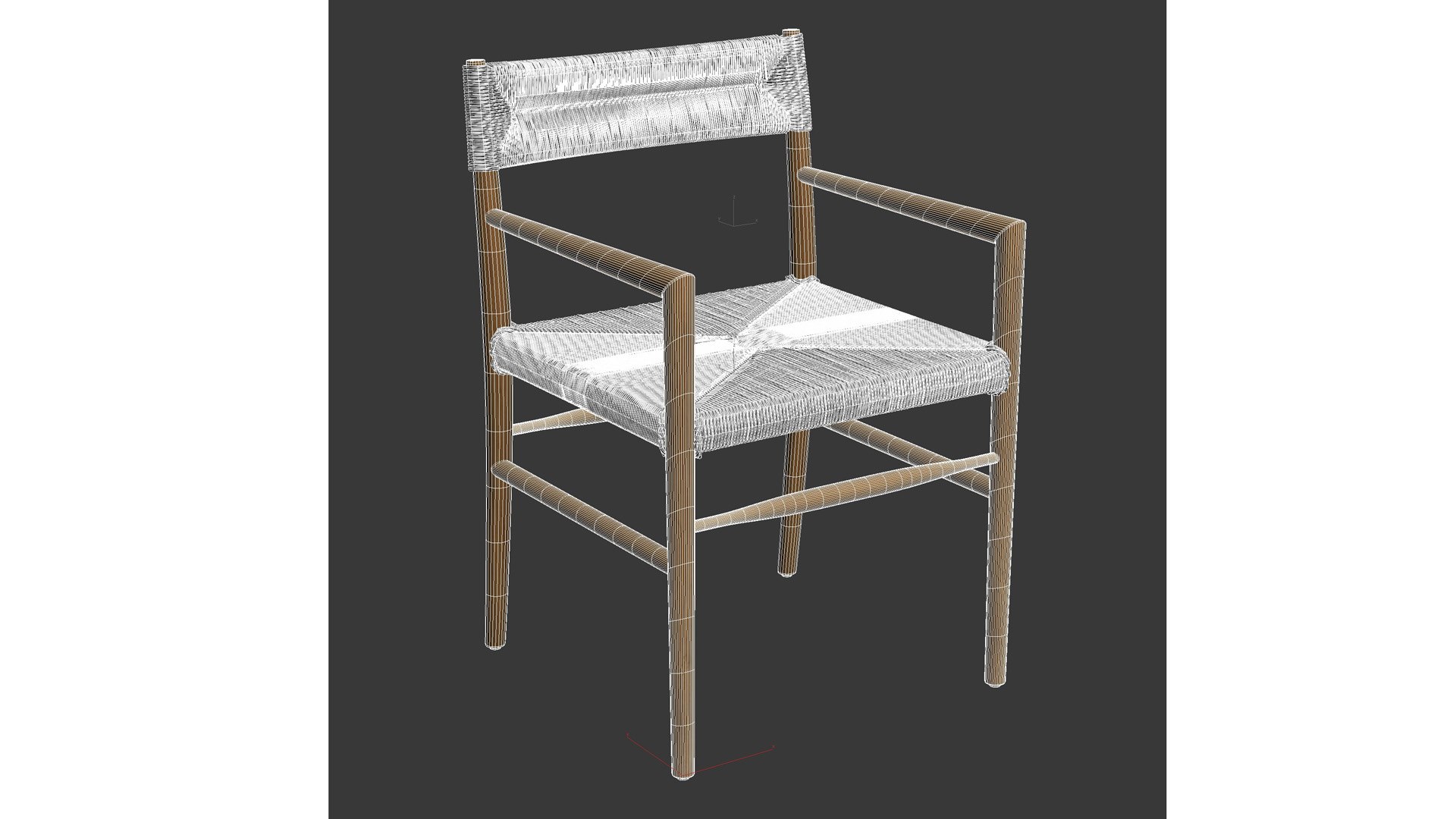 3D Lomas Outdoor Dining Armchair Four Hands Model - TurboSquid 2390369