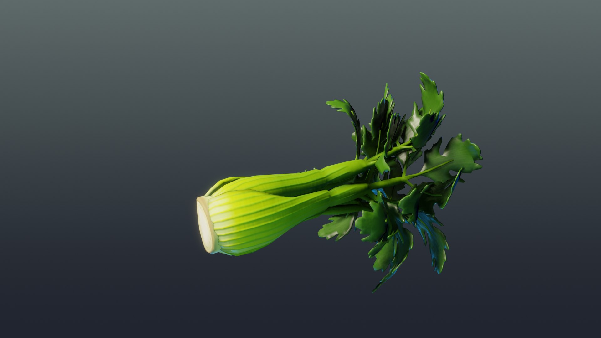 Cartoon Celery 3D - TurboSquid 1728211