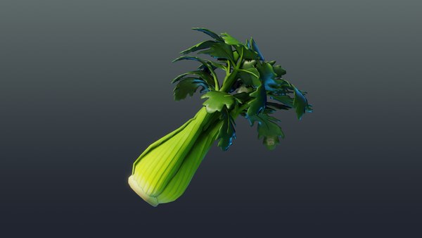 Cartoon Celery 3D - TurboSquid 1728211