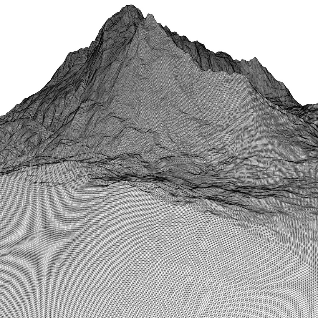 Mountain Range Peak C4d