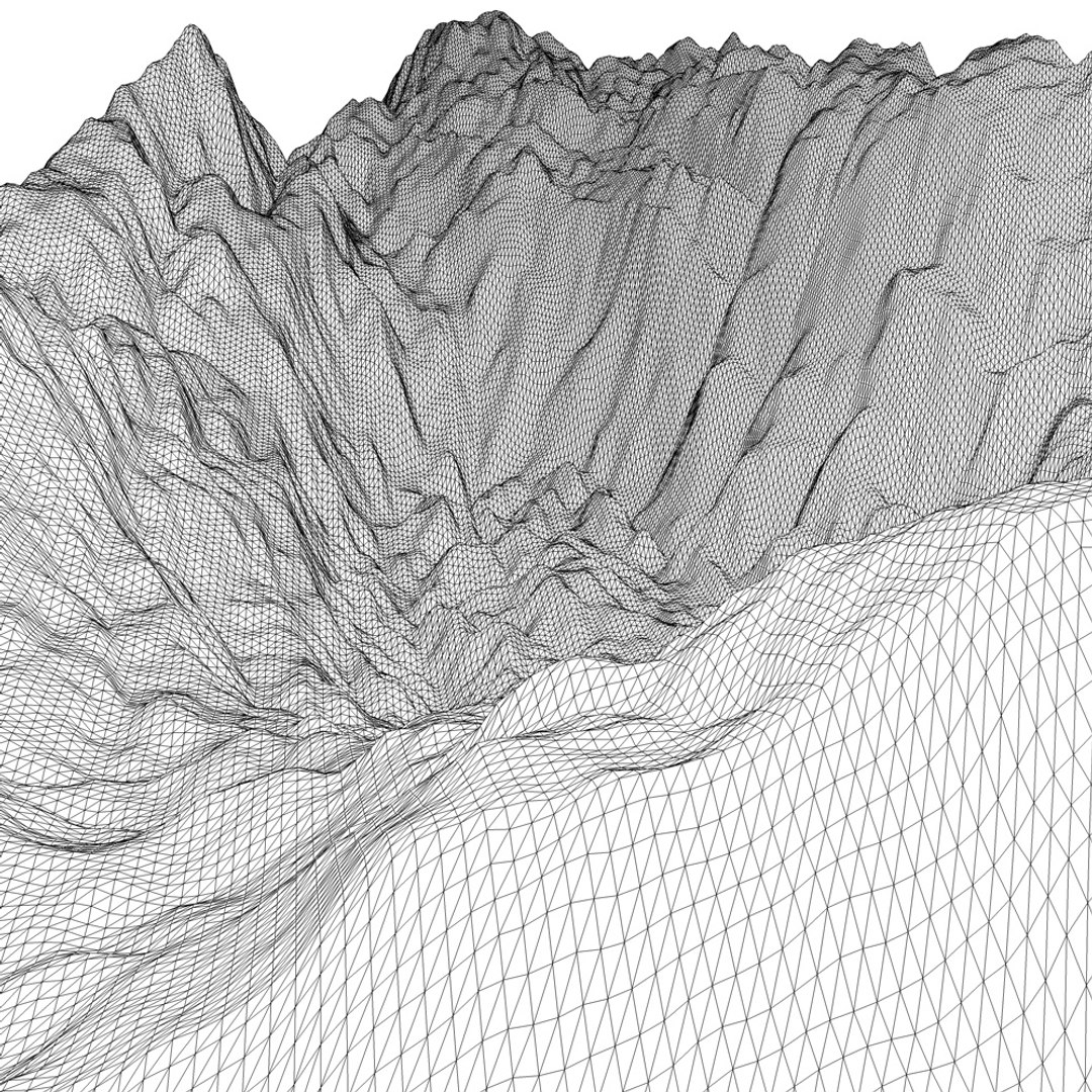 Mountain Range Peak C4d