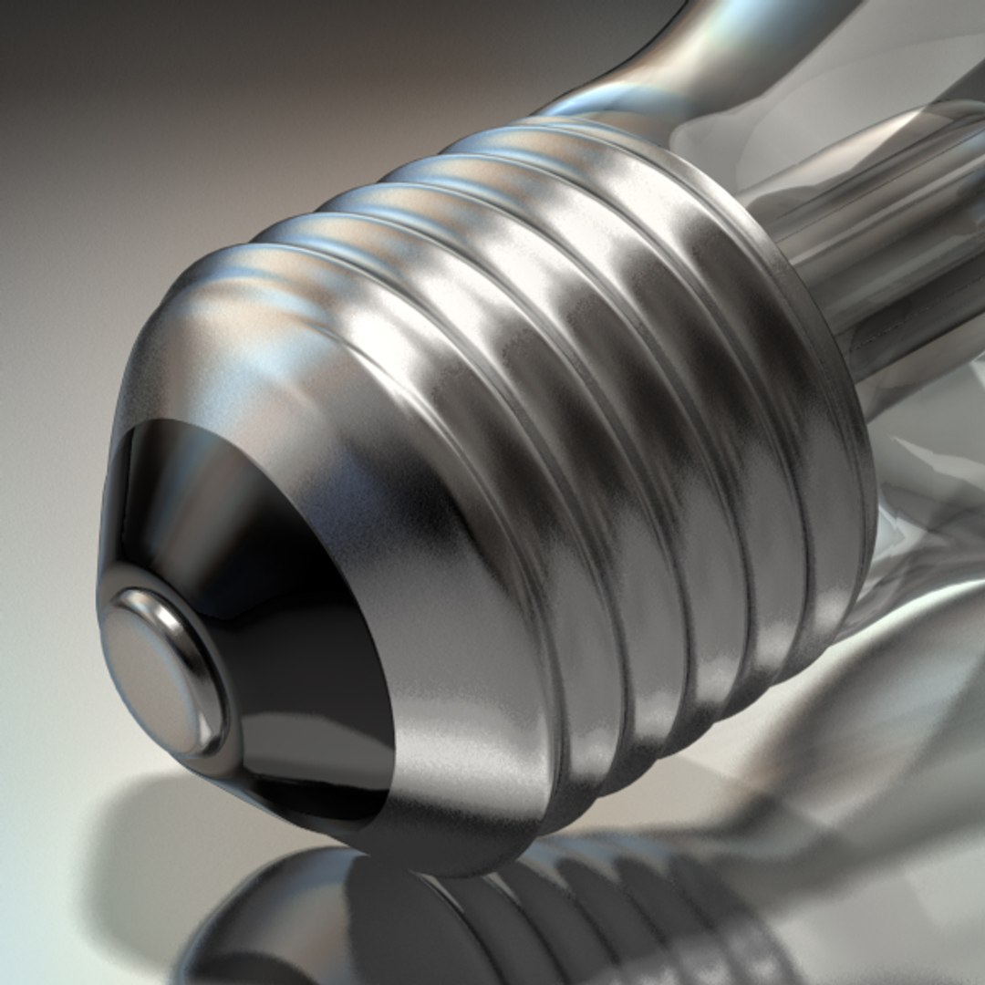 3d Model Realistic Standard Lightbulb Lighting