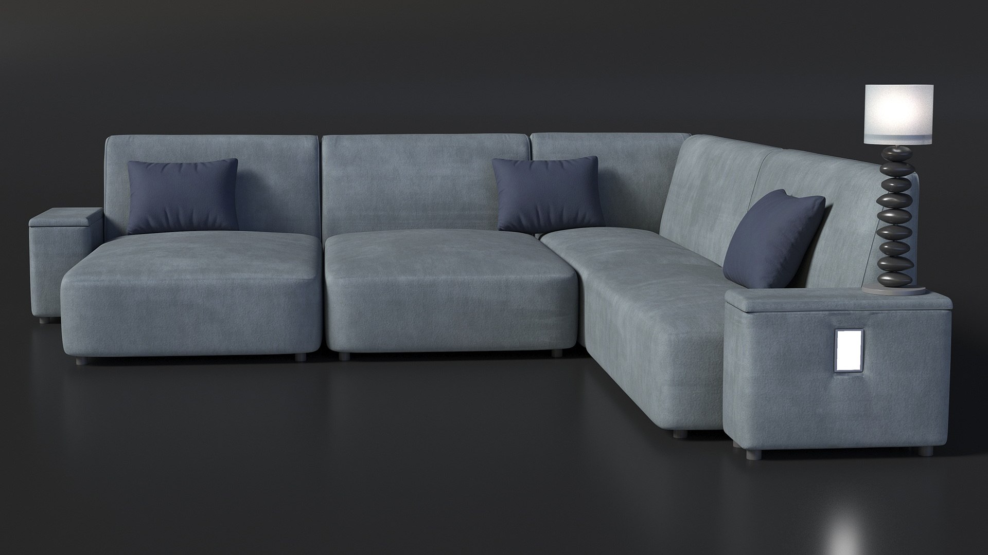 3D Corner Sofa Model - TurboSquid 2236582
