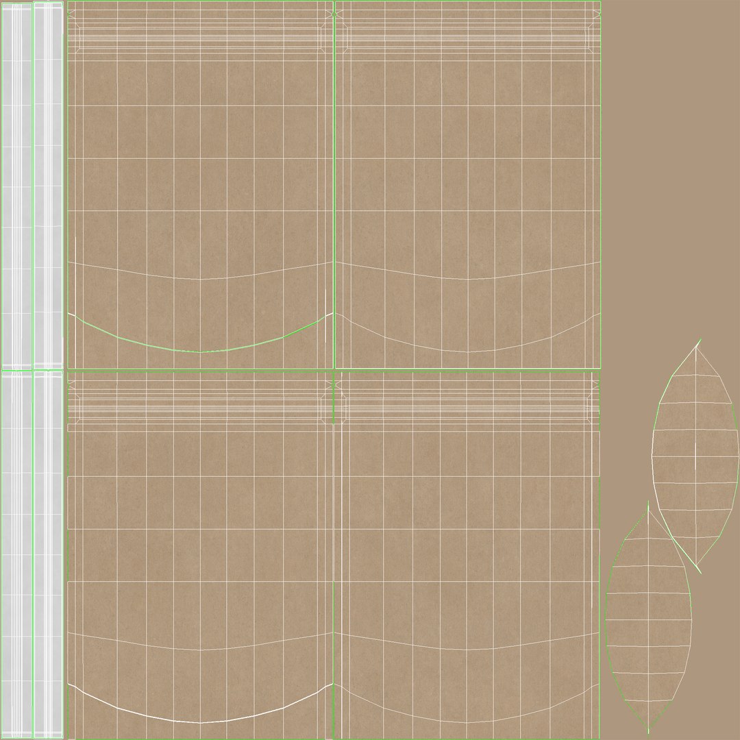 Zipper kraft paper bags 3D model - TurboSquid 1713569