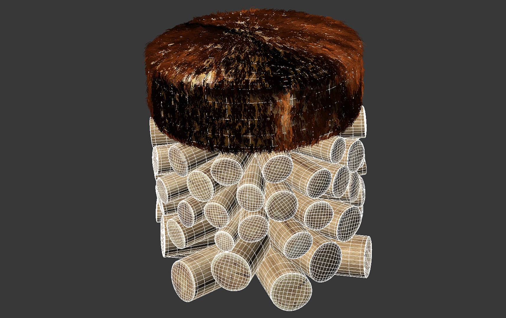 Poof Round PIER 3D Model - TurboSquid 1952715