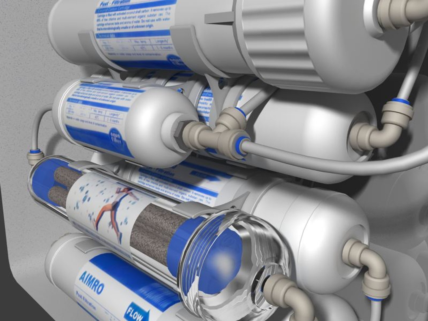 3d Water Filter Model