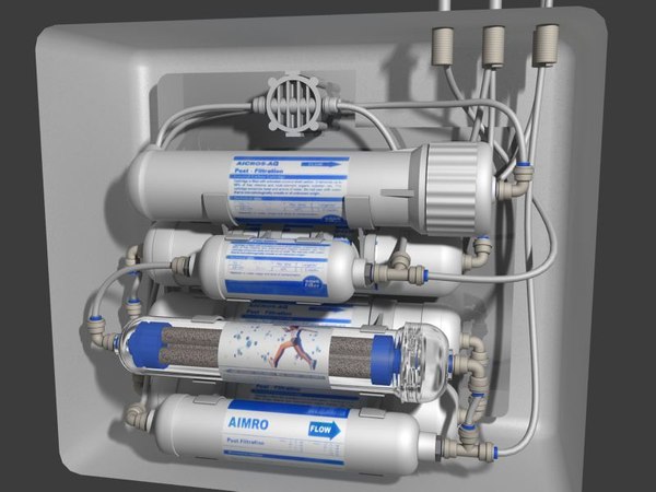 3d water filter model