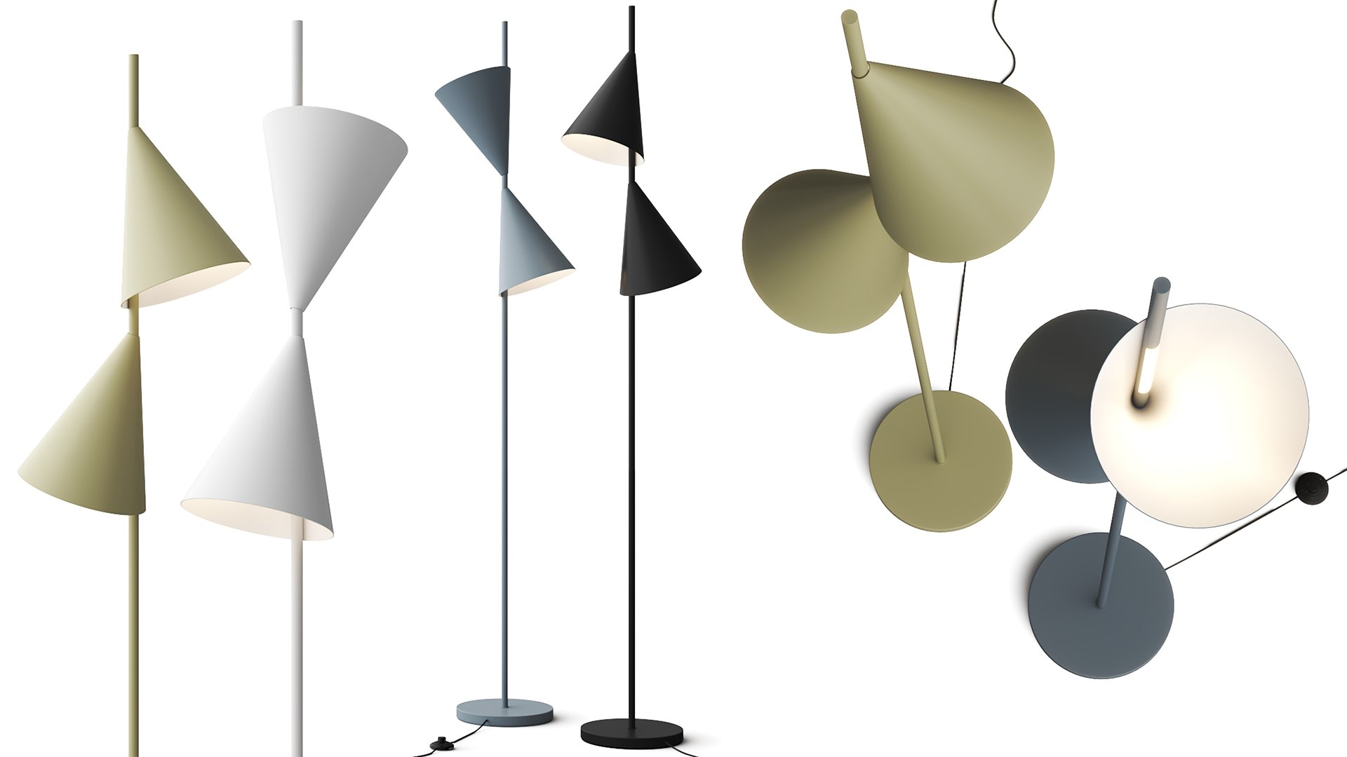 3D Cone FOC Floor Lamp model - TurboSquid 2111922