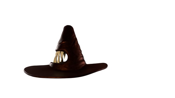 3D Monster Witch Hat model - TurboSquid 1796384