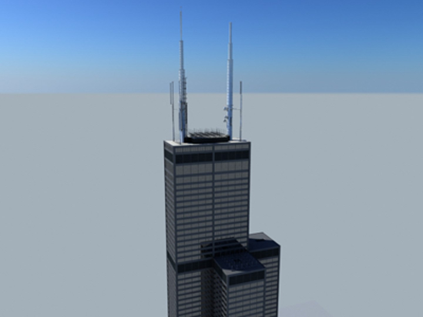 Sears Tower Building 3d Model