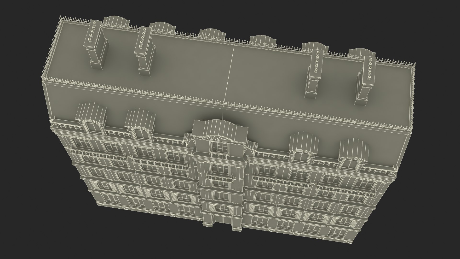 Paris Traditional Two Sided Building 3D - TurboSquid 2291200