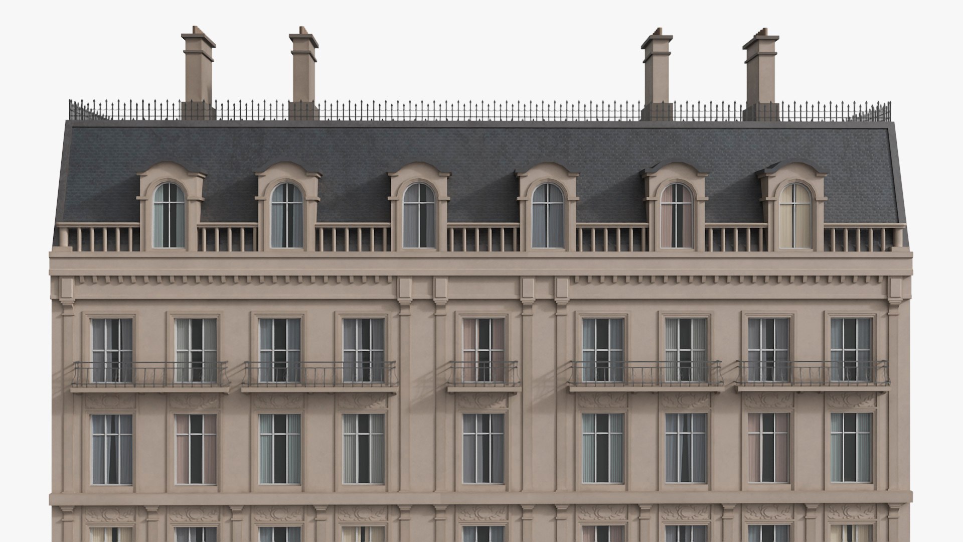 Paris Traditional Two Sided Building 3D - TurboSquid 2291200