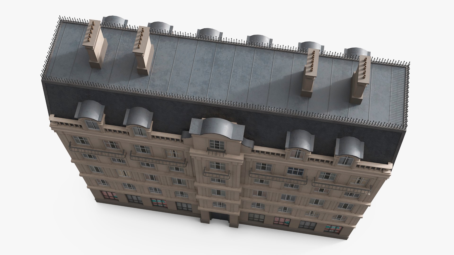 Paris Traditional Two Sided Building 3D - TurboSquid 2291200