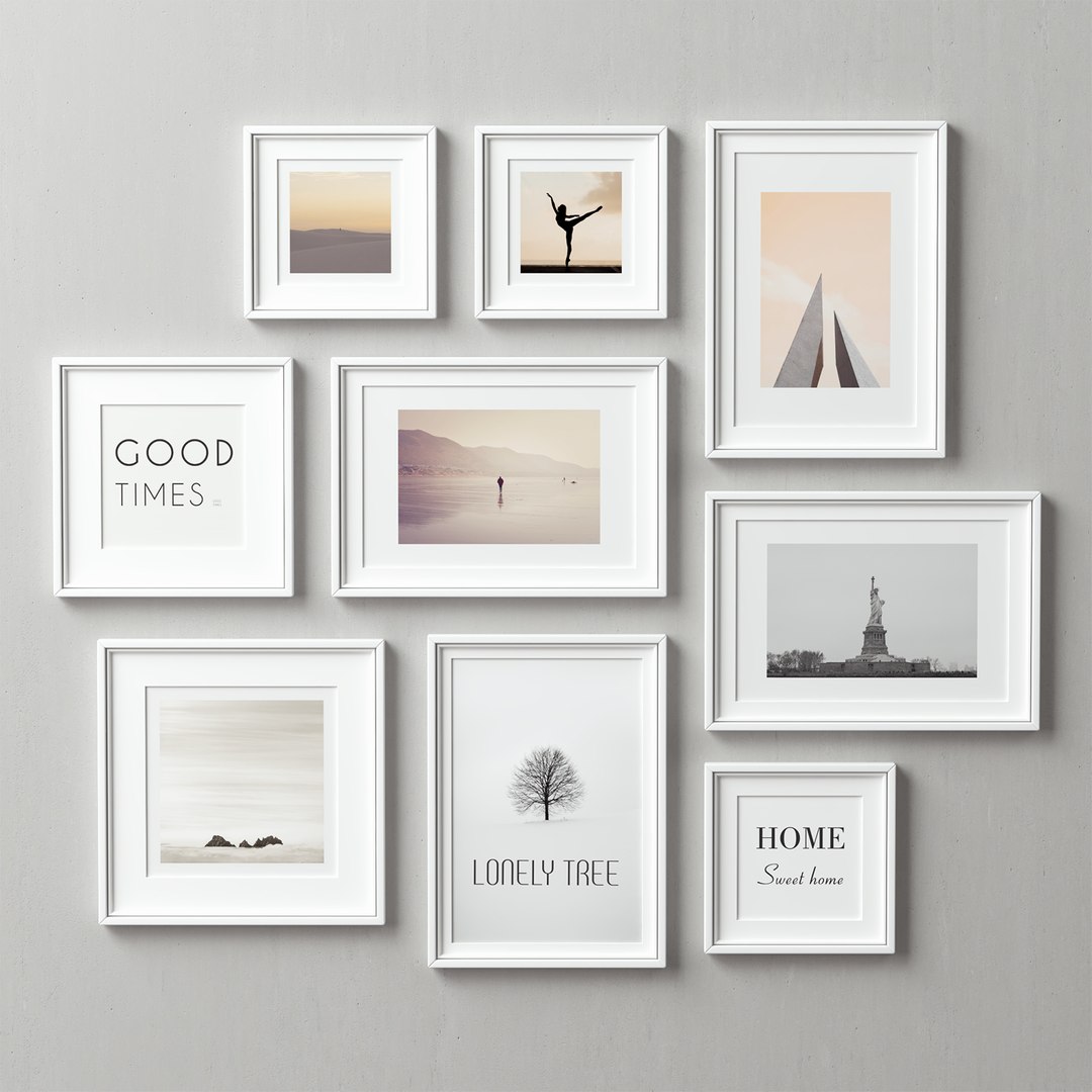 Picture Frames 3D Model - TurboSquid 1423539