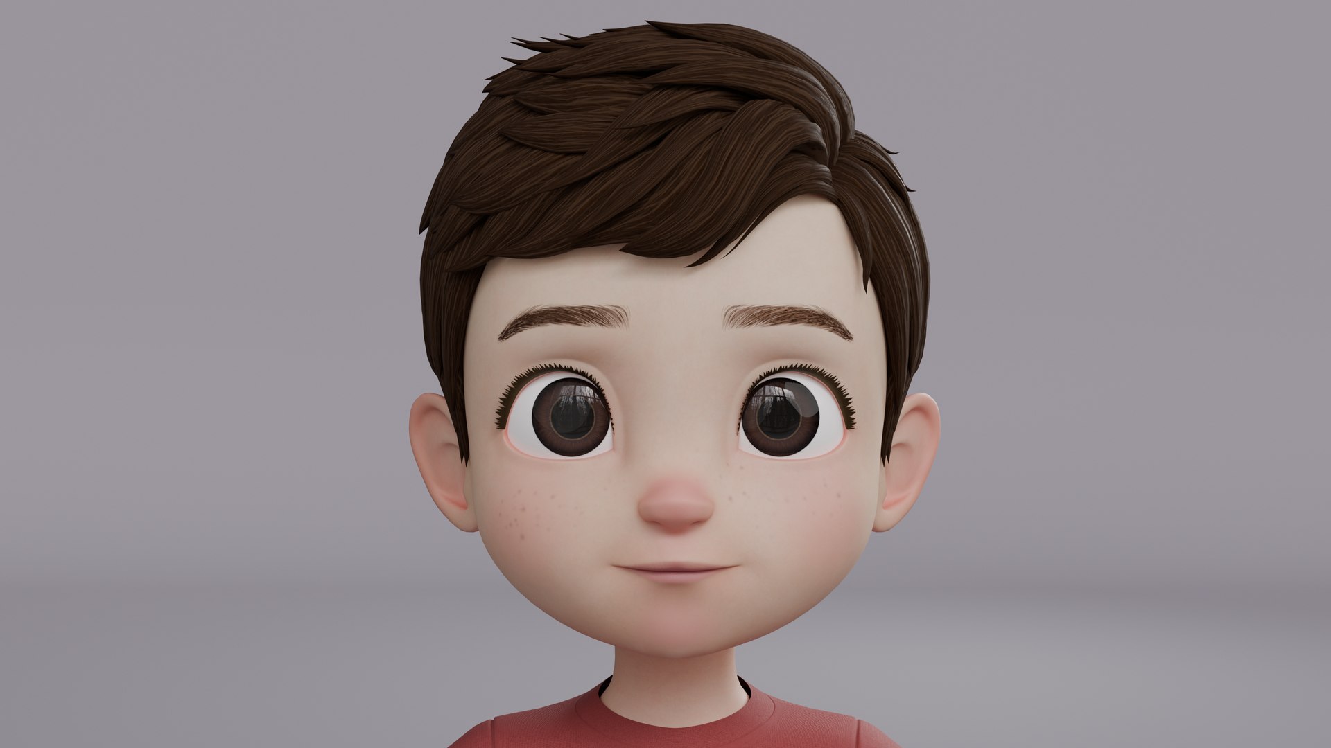 3D Cartoon Boy Rig Model - TurboSquid 2360125