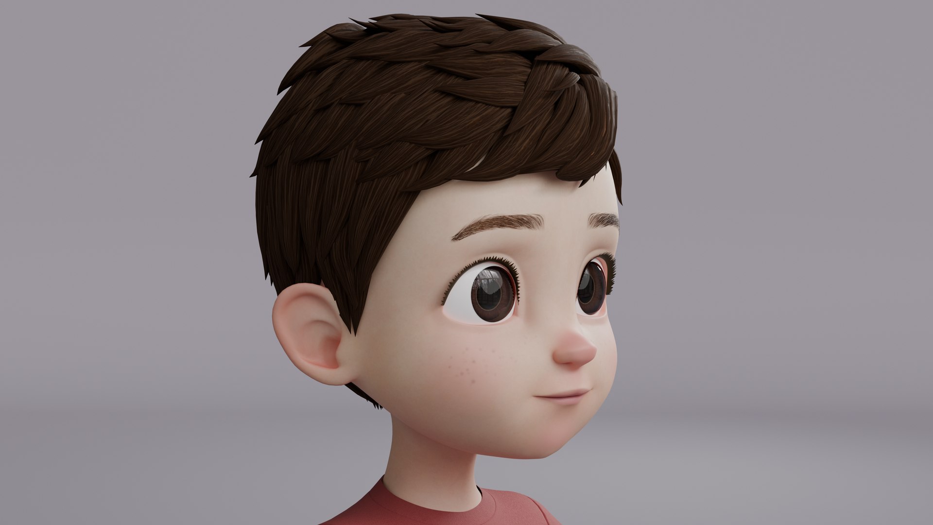 3D Cartoon Boy Rig Model - TurboSquid 2360125