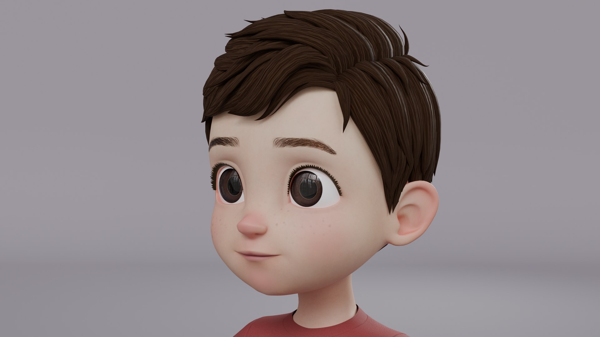 3D Cartoon Boy Rig Model - TurboSquid 2360125