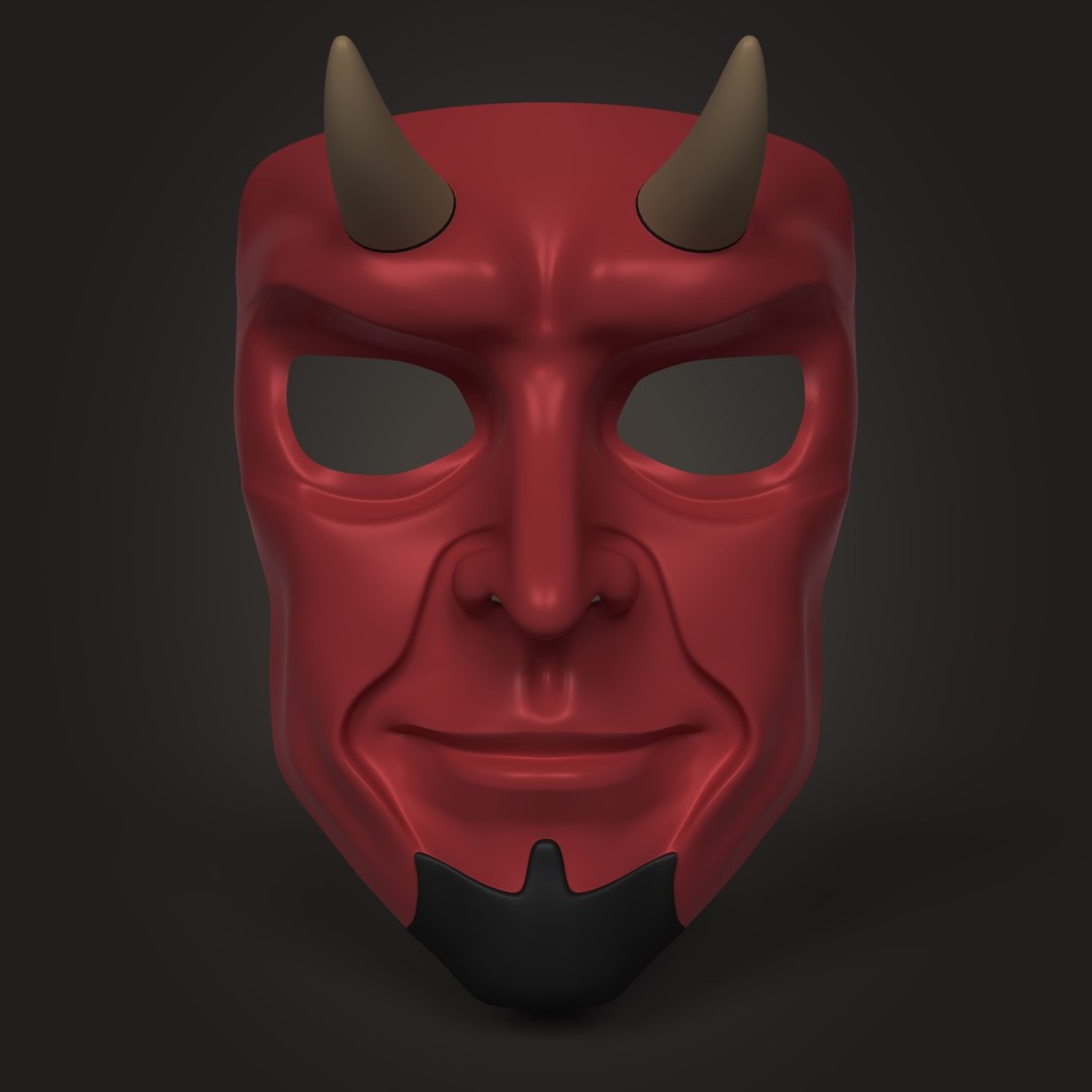 3D Devil Mask Model - TurboSquid 1633812