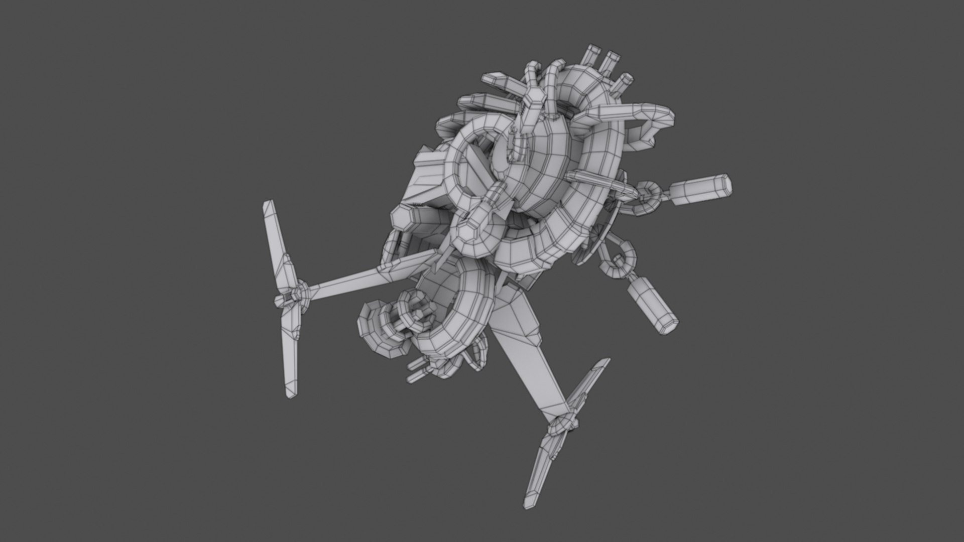 Red Manga Drone 3d 3ds