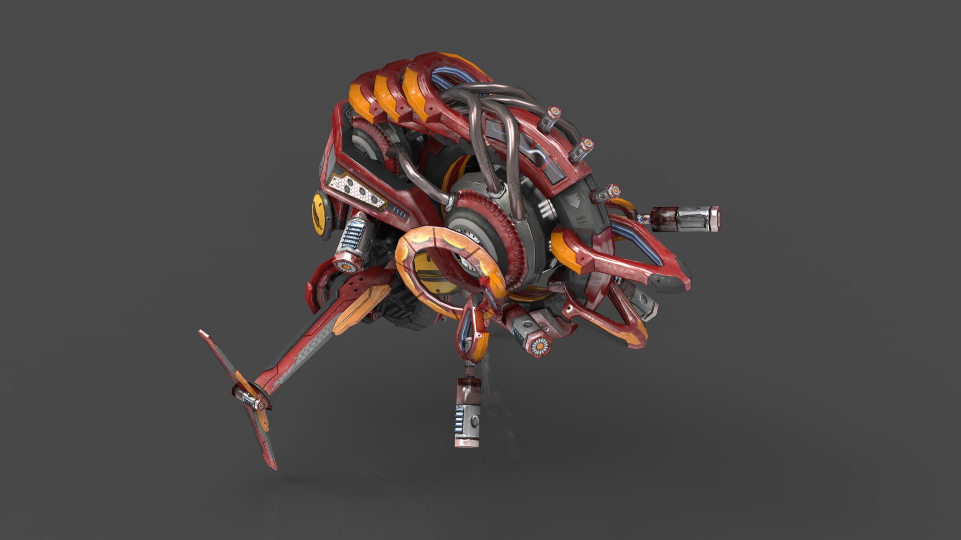 Red Manga Drone 3d 3ds
