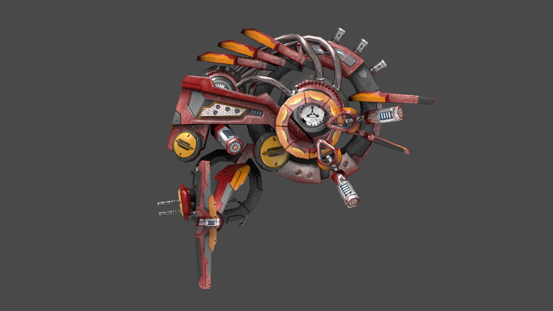 Red Manga Drone 3d 3ds