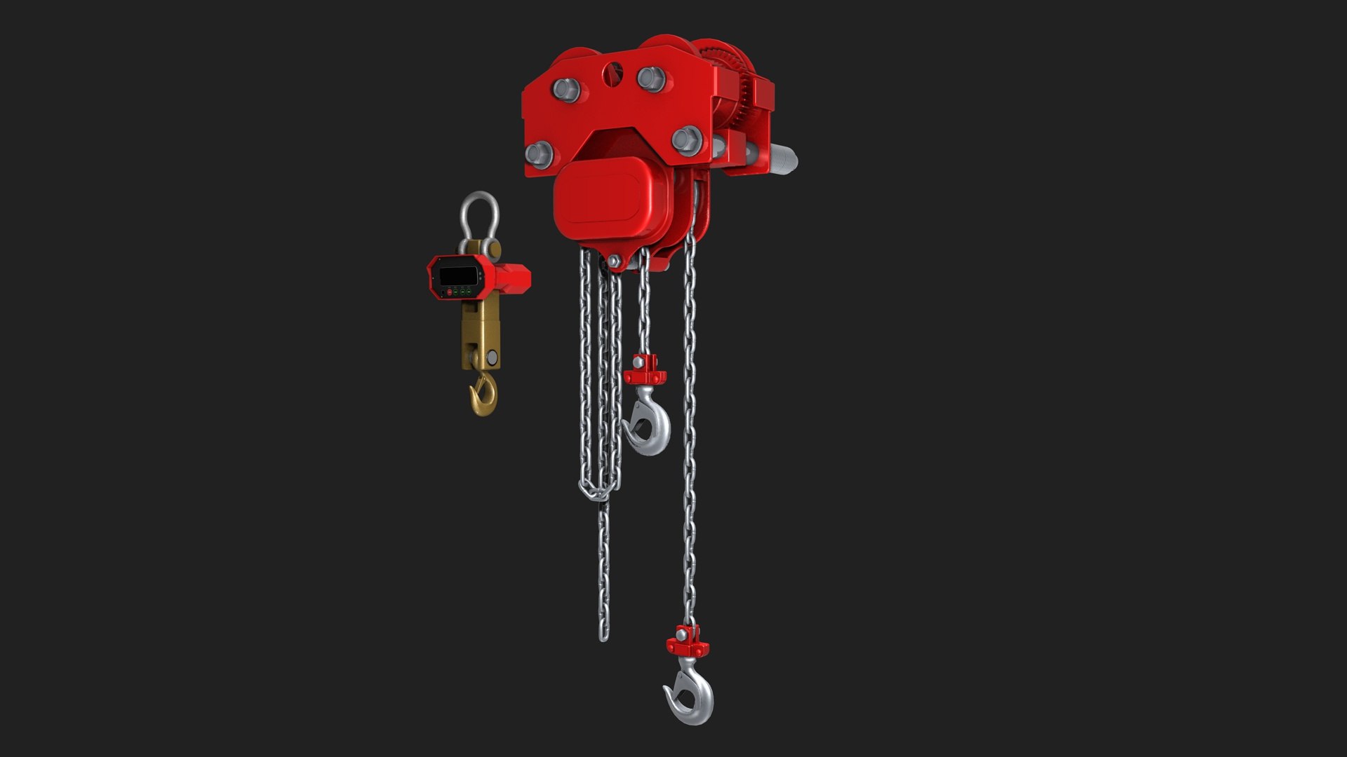 Chain Hoist And Crane Scales Model - TurboSquid 2241701