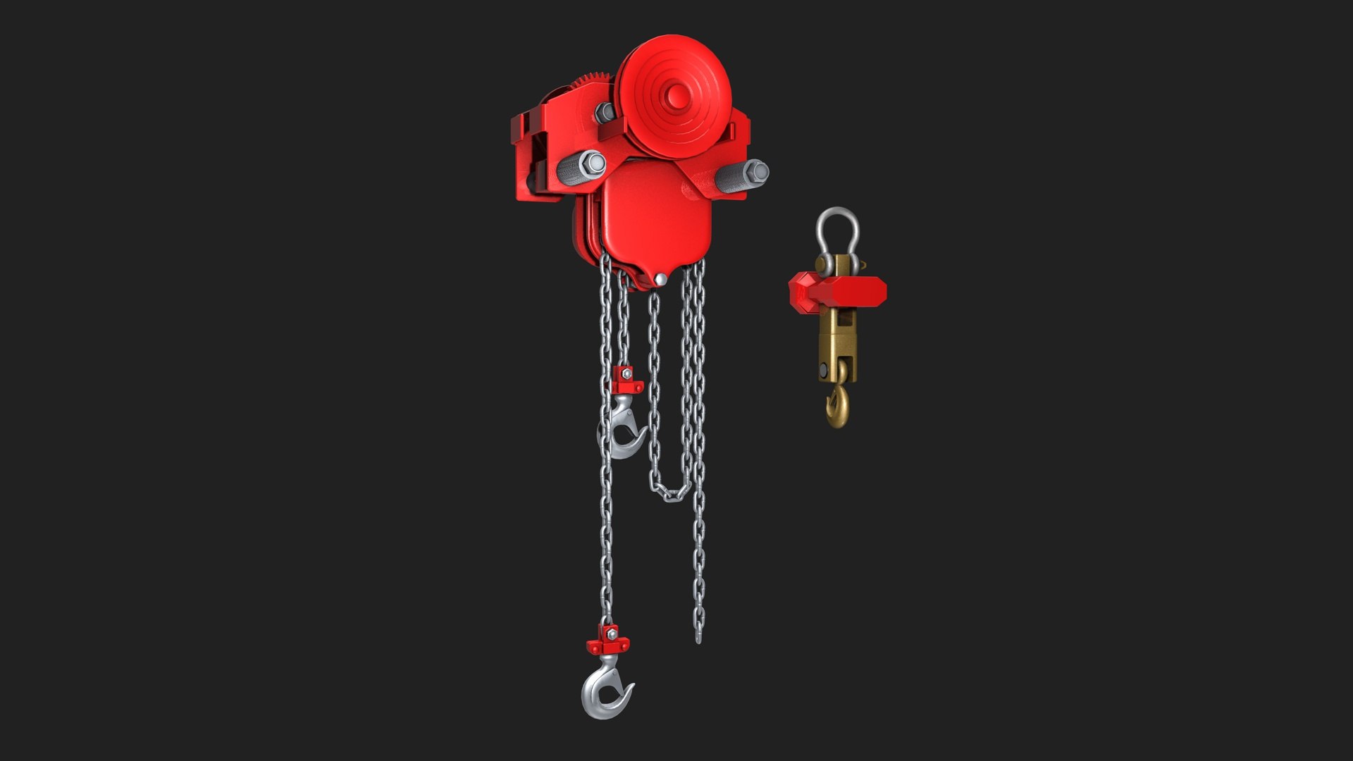 Chain Hoist And Crane Scales Model - TurboSquid 2241701