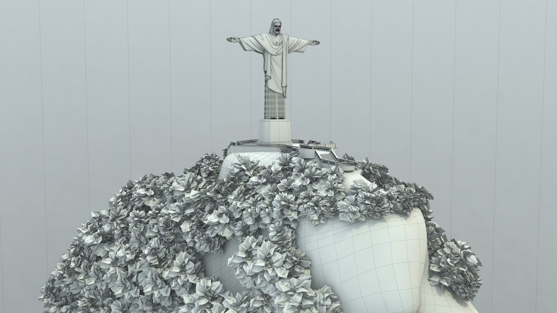 3d Christ Redeemer Model