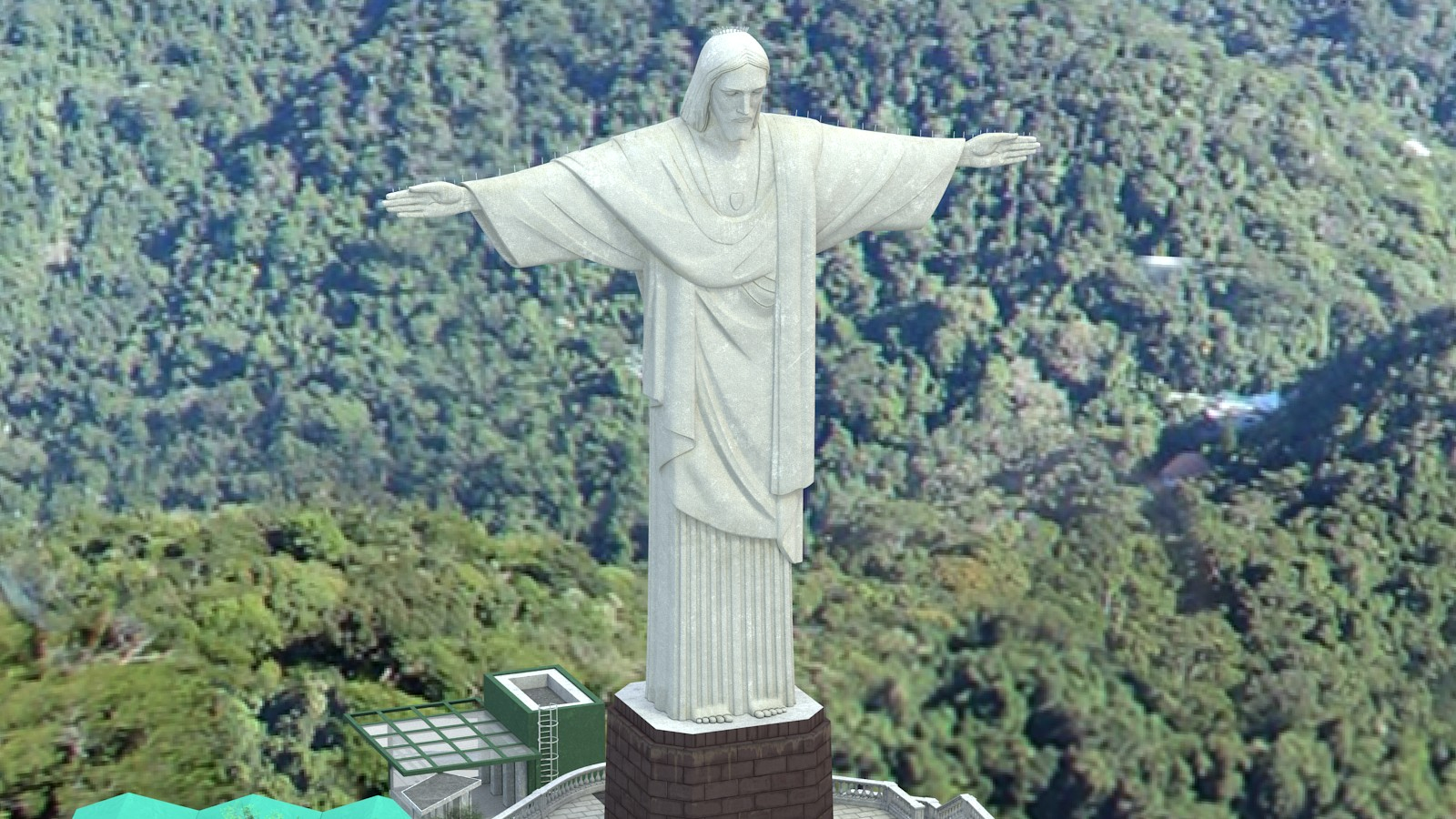 3d christ redeemer model