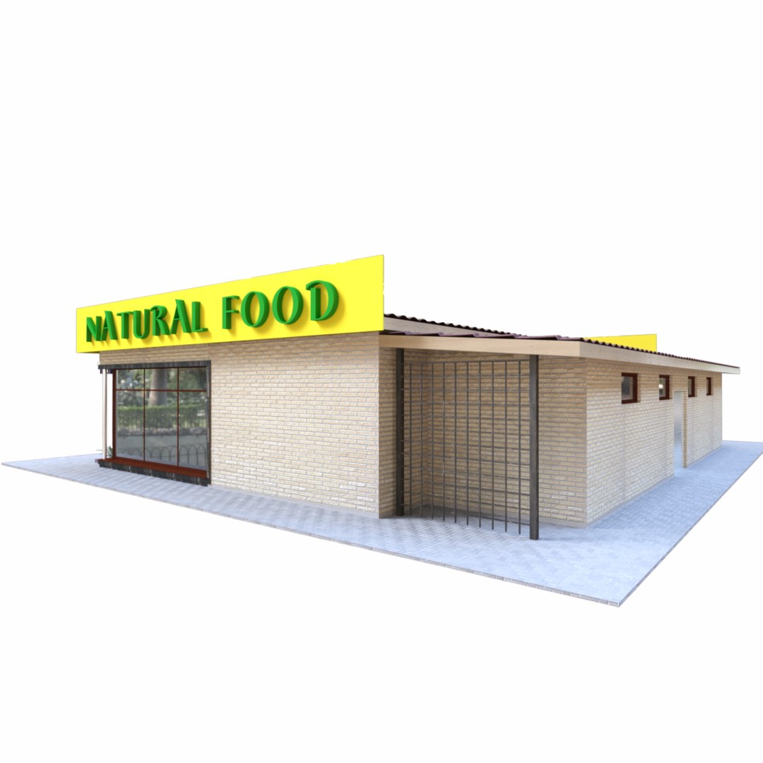 Store Building 3D Model - TurboSquid 1626493