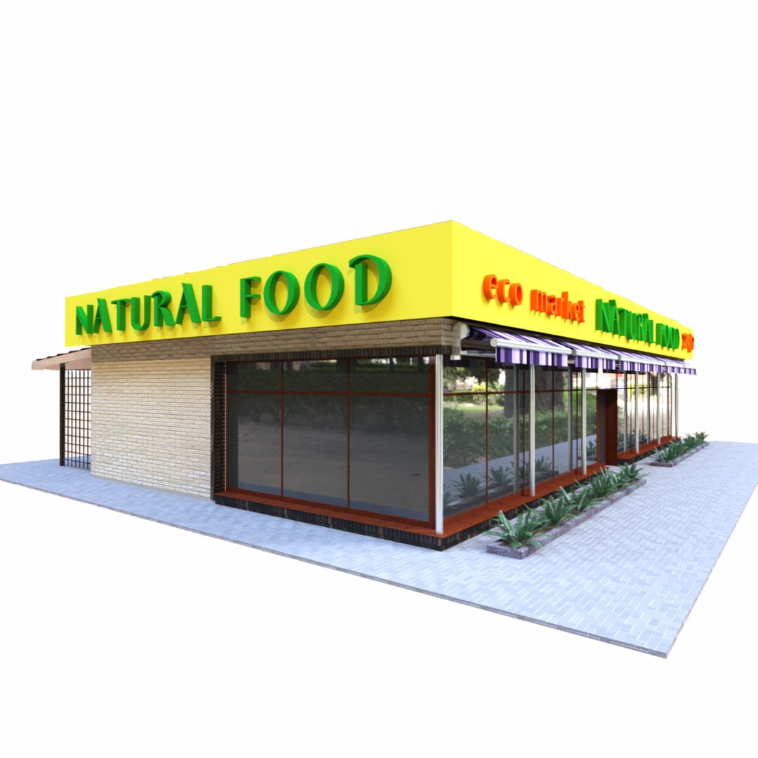 Store Building 3D Model - TurboSquid 1626493