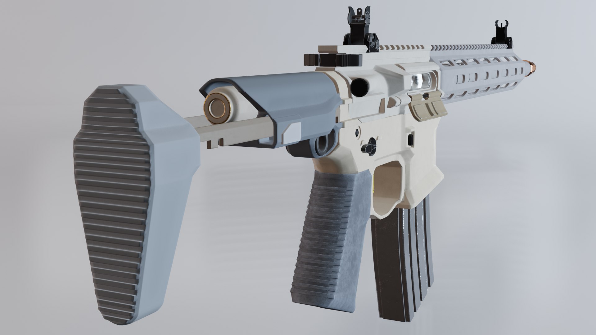 3D Model M4 Honeybadger Assault Rifle - TurboSquid 1410499