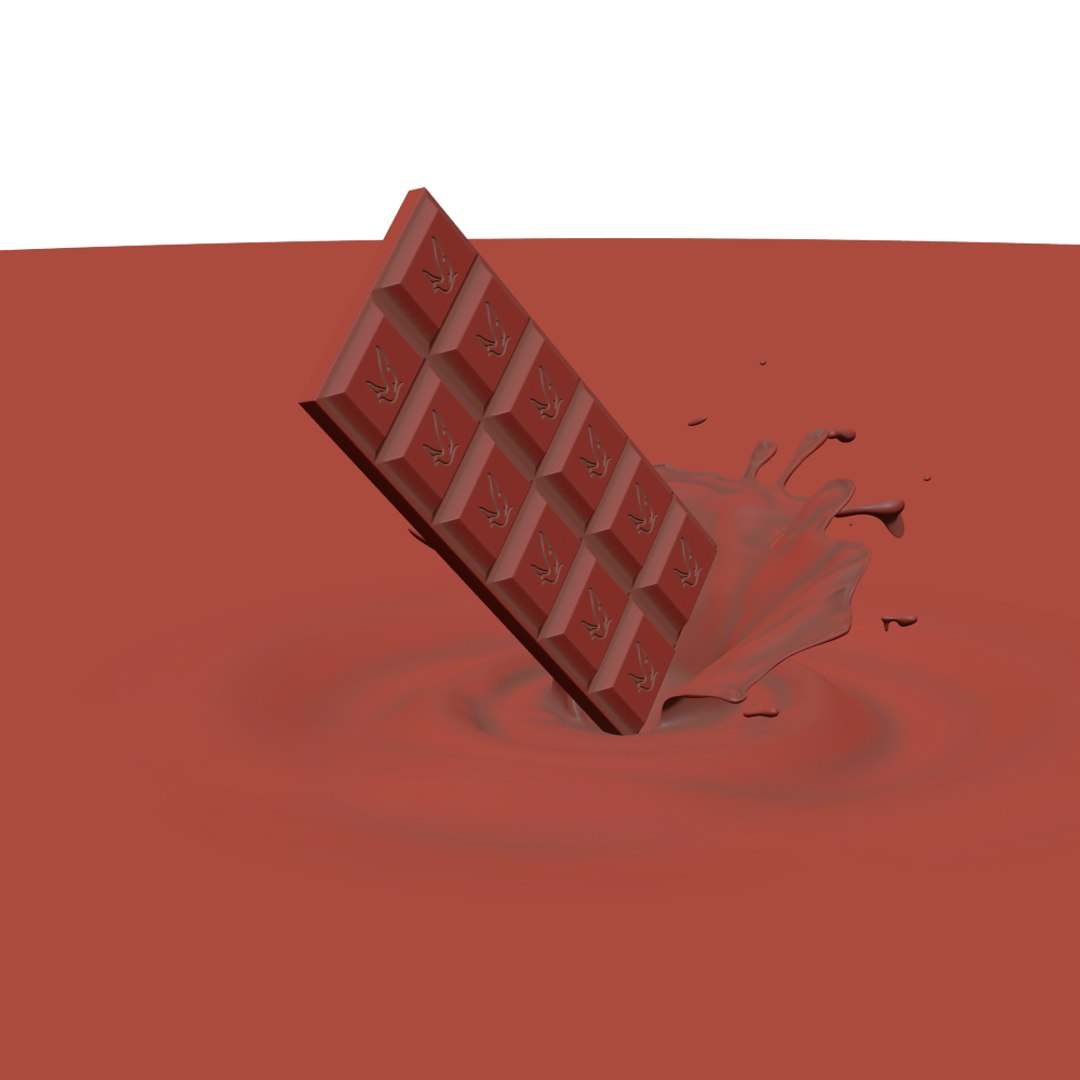 3D Chocolate Bar Model - TurboSquid 2019145
