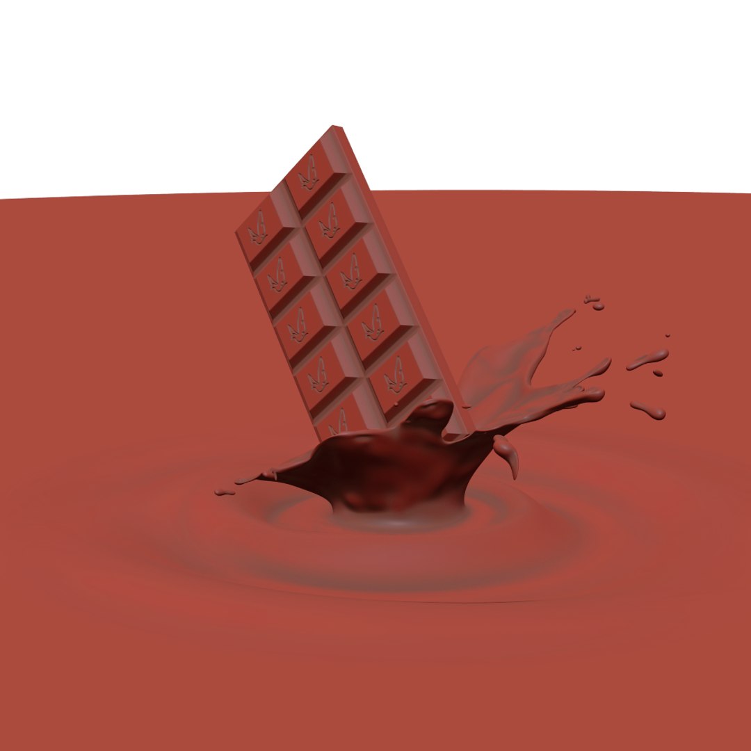 3D Chocolate Bar Model - TurboSquid 2019145