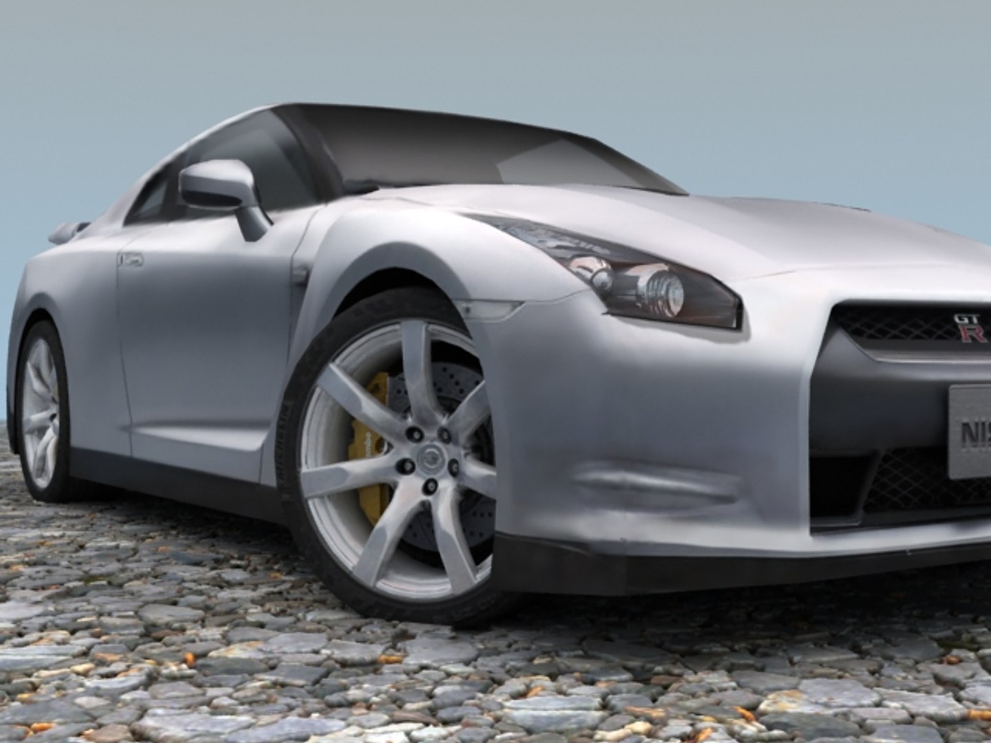 3d nissan skyline gt-r 2009 model