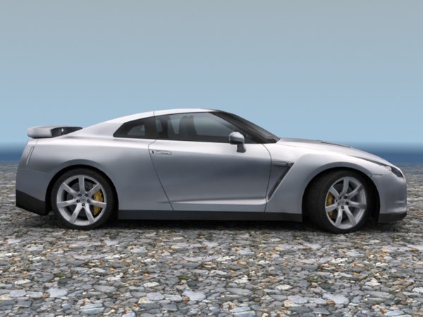 3d nissan skyline gt-r 2009 model