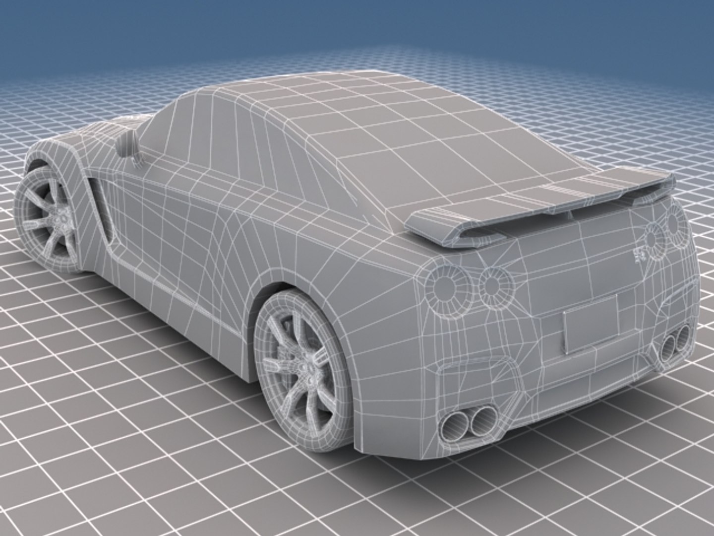 3d Nissan Skyline Gt-r 2009 Model