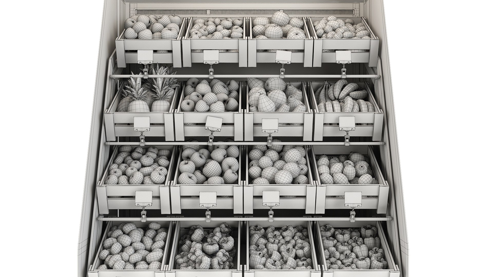 3D Model Shelves With Products - TurboSquid 1740138